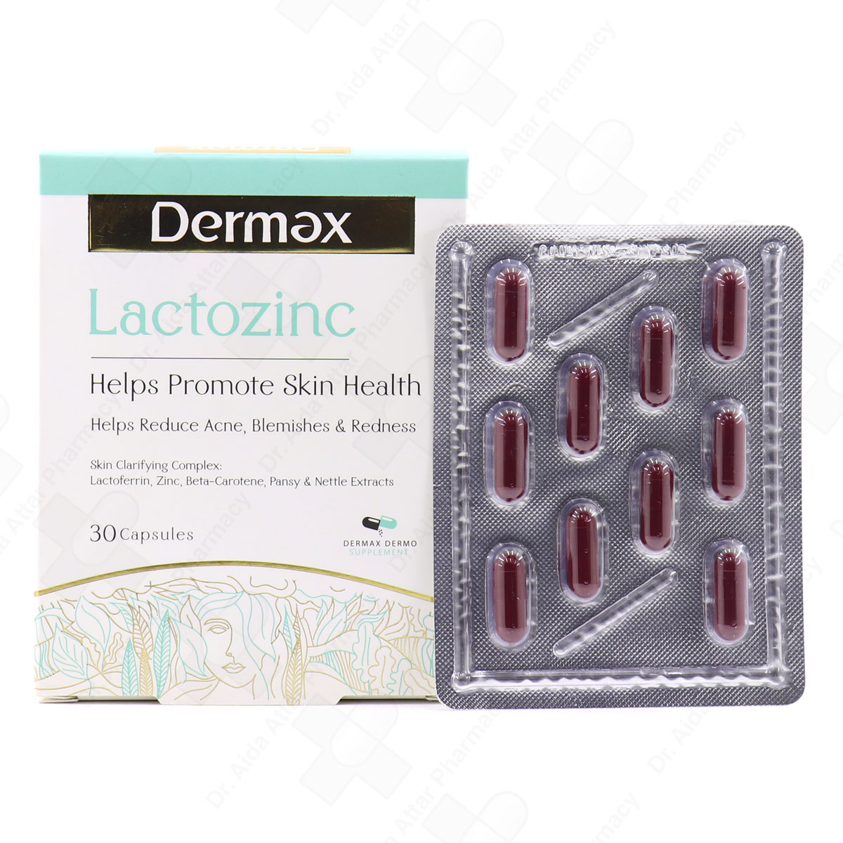 کپسول لاکتوزینک درمکس 30 عددی - آیدارو